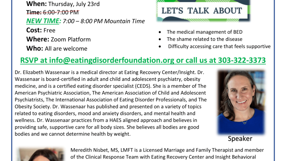 Binge Eating Disorder from a Medical Perspective - The Eating Disorder ...