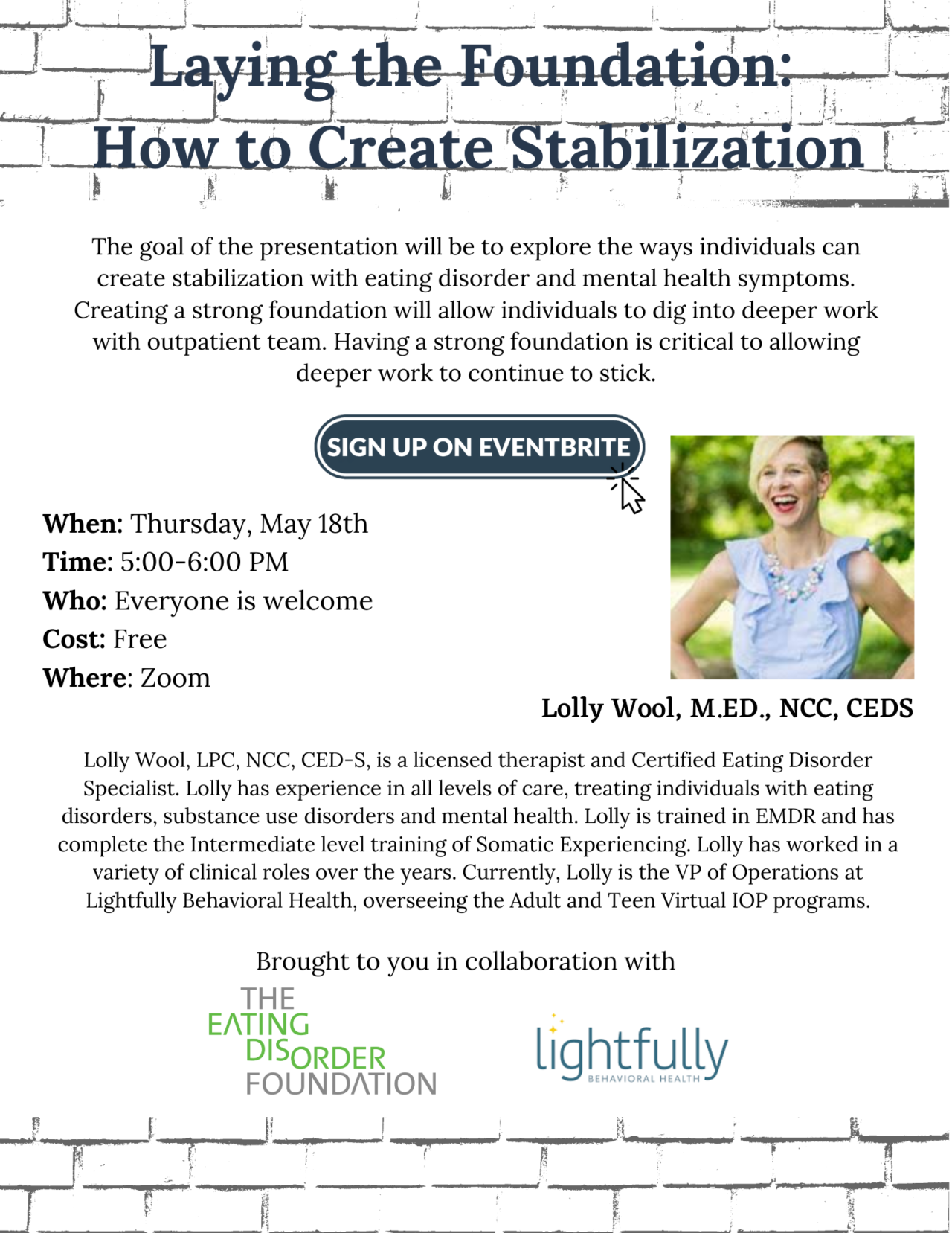 Laying the Foundation: How to Create Stabilization - The Eating ...