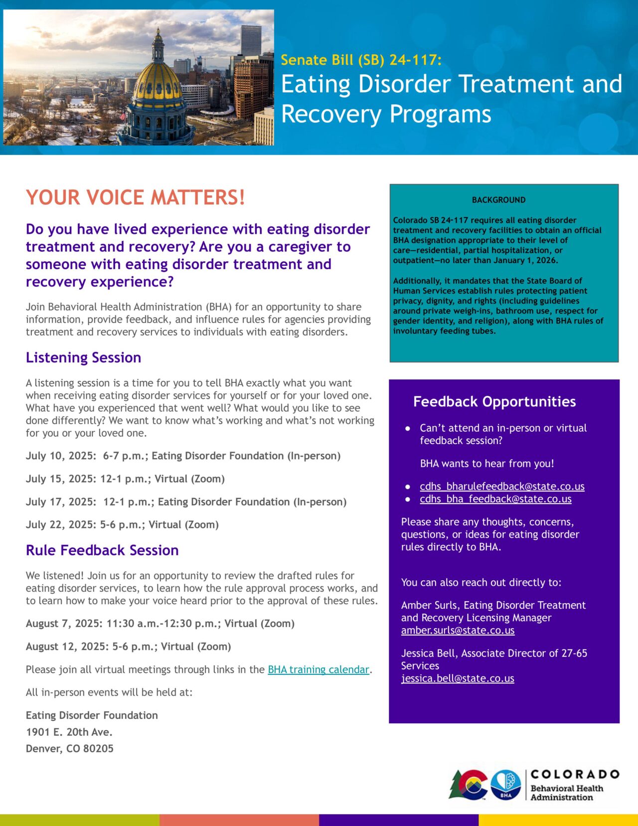 Regulatory Advocacy - The Eating Disorder Foundation